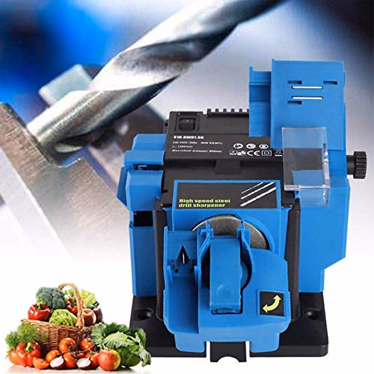 【𝐒𝐩𝐫𝐢𝐧𝐠 𝐒𝐚𝐥𝐞 𝐆𝐢𝐟𝐭】wosume Household Sharpener Tool, Multifunctional Household Electric Cutter Scissor Sharpener Sharpening Tool(US Plug)