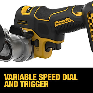 DEWALT 20V MAX XR Cordless Bandfile Power Tool Belt Sander, Bare Tool Only (DCM200B)