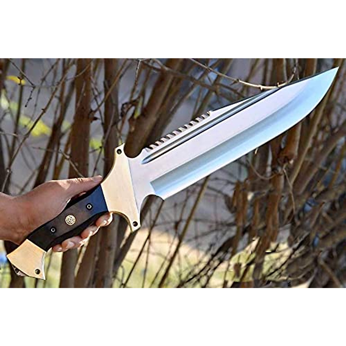 Wilson Roy Hand Made D2 steel Knife Camping, Hunting and Survival Full Tang Knife Big Rambo Knife