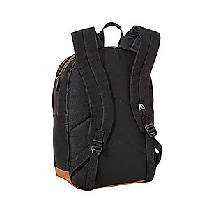 Everest Unisex Adults Vintage Laptop Backpack, Black, One Size US