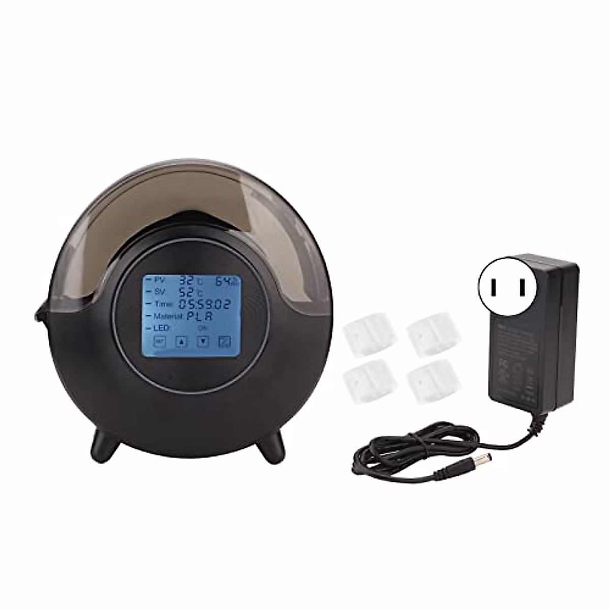 Oumefar 3D Printer Consumables Drying Box, 100‑240V Adjustable Temp and Time Touch Screen Easy to Operate ABS Shell PLA Filament Dryer for Removing Moisture(JP Plug) Mechanicalcomponents