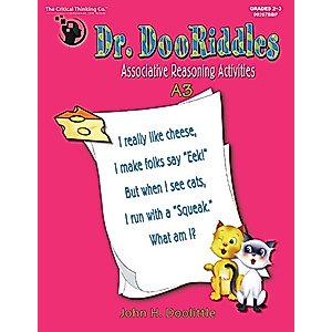 Dr. DooRiddles A3 Workbook - Associative Reasoning Activities (Grades 2-3)