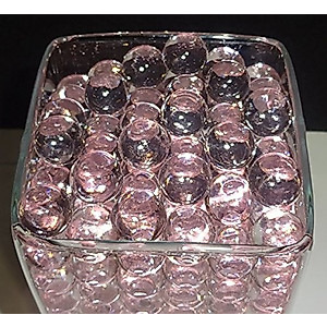 water beads Translucent Pink Lemonade water absorbing & expanding vase filler decorations Store & release to reduce watering for lucky bamboo plants & flowers, Fresh & silk florals