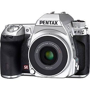 New Pentax K-5 DSLR Camera Silver Edition with Da40mmf2.8 Xs Silver Lens