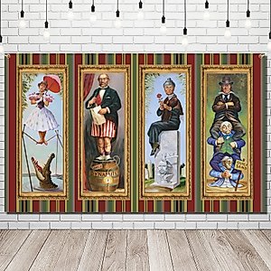 Haunted House Backdrop,Halloween Haunted Party Supplies Halloween Party Wall Hanging Background Banner for Happy Halloween Party Decoration