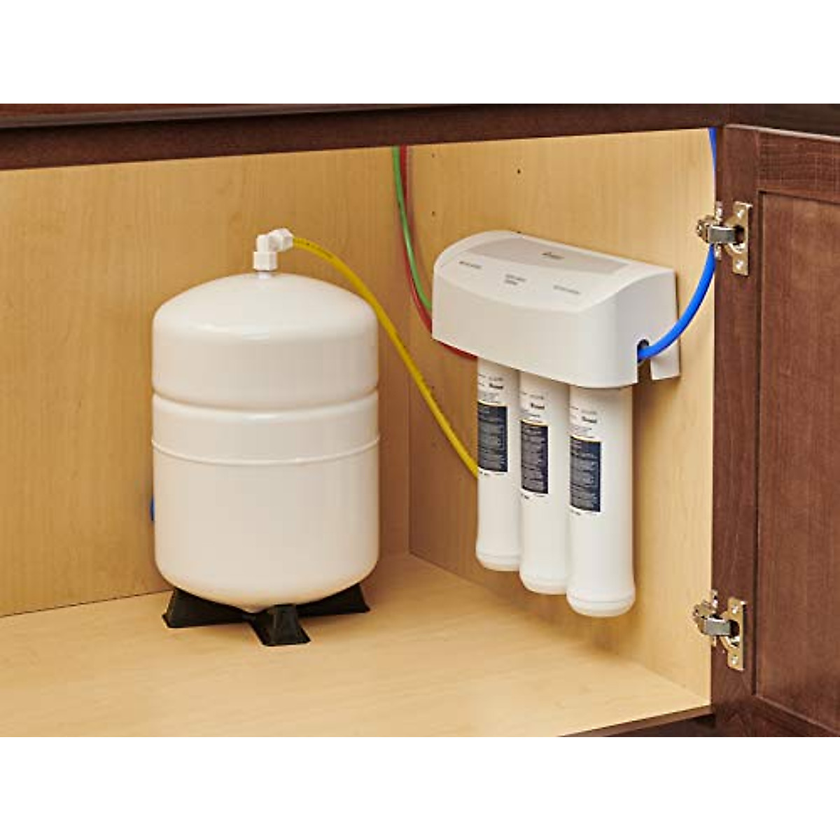 Whirlpool WHEERF Replacement Water Filter Cartridges White, 9.8 x 2.5 x 2.5 inches & EcoPure ECOROM Reverse Osmosis Under Sink Replacement Water Membrane | NSF Certified,White