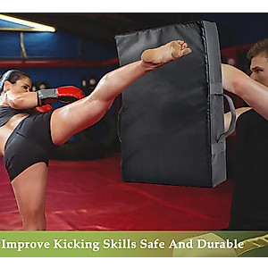 Mini Tang Kick Shield,Boxing Pads，Kicking Pads for Taekwondo,Martial Arts Kicking Pad,Karate Pads Kicking and Punching,Kicking Pads for Martial Arts,Boxing Pad with 5 Padded Handles…