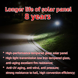 Egreat Outdoor Solar Light, Motion Sensor Security LED Light Dusk to Dawn Wireless, 2-in-1 Solar Powered Landscape Spot Lights Waterproof for Yard Driveway Lighting, (Black, Solar PIR Spotlight)