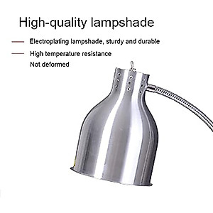 FUNNYBSG Heat Lamp Food Warmer Commercial Heating Lamp, Buffet Insulation Table Lamp, Free Standing 110V 220V Home Use, Universal Tube Can Be Bent at Will