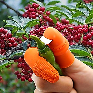 JF-XUAN Shear Tool Thumb Cutter Separator Finger Tool Picking Equipment Easy To Cut In Labor-saving For Garden Harvesting Plants Gardening BV789 (Color : S long)
