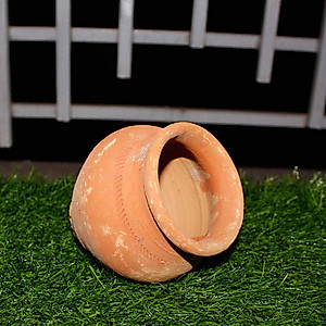 Artisans Orissa Clay Mud Pots for Kheer Curd (160 ml, Set of 4) - Real Mitti Katori Set Chutney Bowls