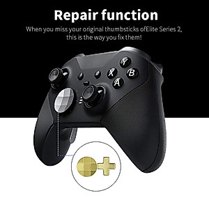 Liphontcta XFUNY Elite Kit for Xbox One Elite Series 2 Controller Accessory, Xbox Gaming Accessories, Xbox One Elite Series 2 Controller Accessory Kit (Golden)