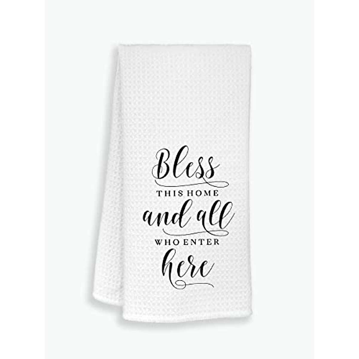 ZJSYXXU Christian Kitchen Towels Dishcloths,Bless This Home and All Who Enter Here Dish Towels Tea Towels Hand Towels for Kitchen,Religious Gifts for Women Christian Women Faith Mom Family