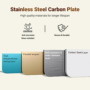 Gracenal Pull Out Cabinet Organizer, Kitchen Organizers and Storage 16.5" DEEP Expandable Width 12.5" - 19.7", Heavy Duty & 3 Trails, No-Nail Sticker Bathroom Kitchen Organization and Storage 1 Pack