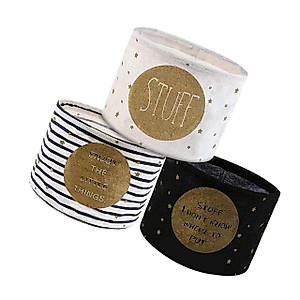 Cabilock 3 Pcs Fabric Desktop Storage Basket Toiletry Organizer Collapsible Storage Bins Storage Bins for Mini Storage Basket Bedroom Organizer Box Storage Bin for Storage Box Mix