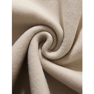 WDIRARA Men's Letter Graphic Round Neck Long Sleeve Sweatshirt Casual Tops Khaki Los Angeles L