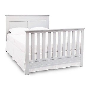 CC KITS Full-Size Conversion Kit Bed Rails for Serta Aberdeen, Adelaide, Ashland, Banbury, Barrett, Bethpage, Fairmont, Fall River, Fernwood & Mid-Century Modern Lifestyle 4-in-1 Cribs (Bianca White)