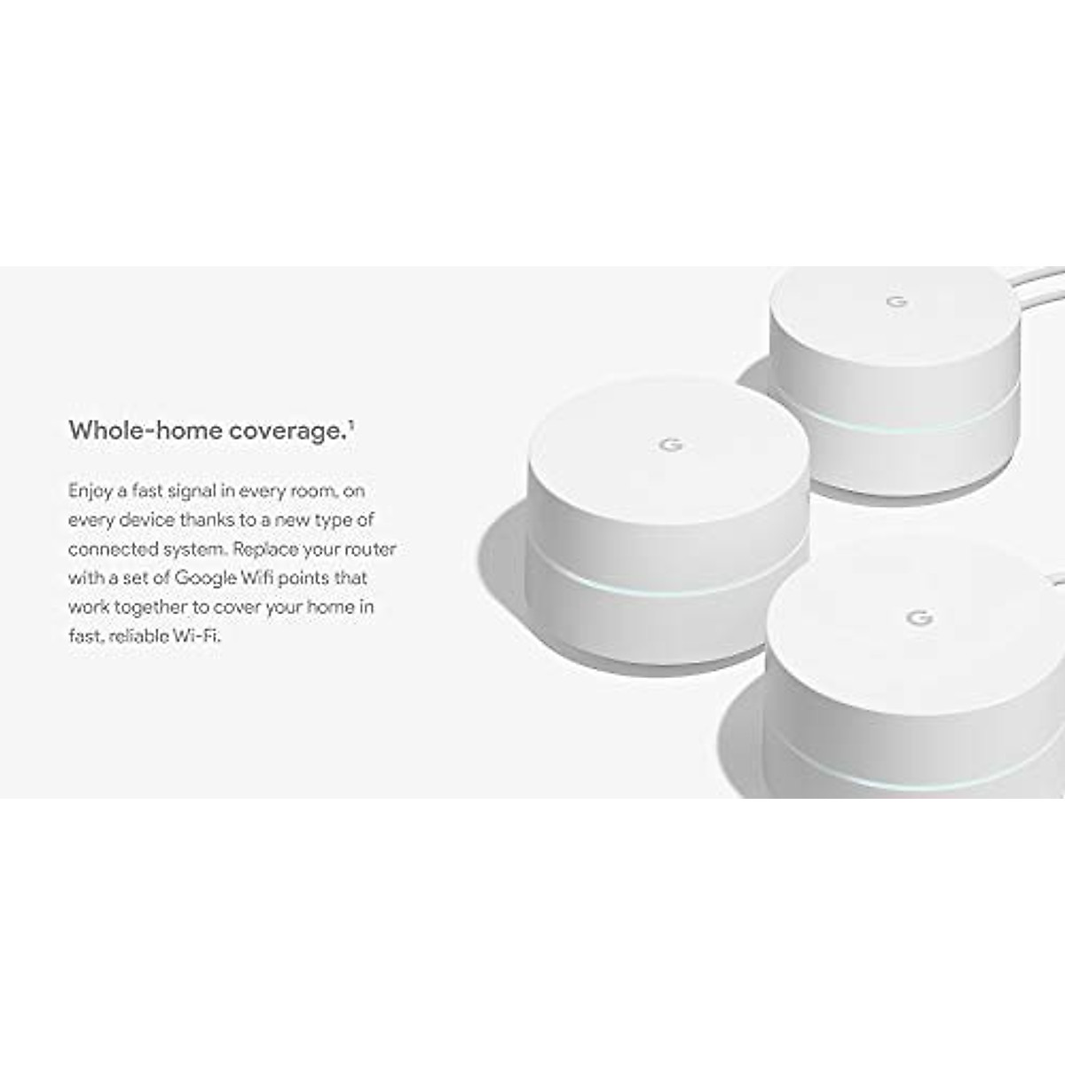 Google 4 Pk Wifi AC1200 Dual-Band Home WiFi System (Renewed)