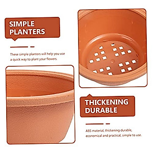 Asakkura 24 pcs Container Home Flower Training Planters Succulent Growing Gardening Bonsai Plants Garden for Nursery Round Planting Drainage Office Hole Cm Pot Cactus Plant Deep Plastic