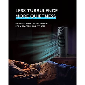 Kimviento Small Tower Fan, 80° Oscillating Fan, Portable Desk Table Fan with 3 Speeds, Quiet Cooling, 13 Inch Personal Bladeless Fan for Bedroom Home Office Desktop