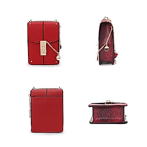 MKF Collection Small Crossbody Bag Cell Phone Purse for Women Card Slots – Vegan Leather Cellphone Bag Case by Mia K