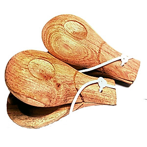 Pair of Traditional Wooden Spanish Flamenco Castanets made from Rosewood