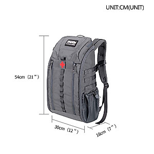 EXCELLENT ELITE SPANKER Medical Backpack Tactical Knapsack Outdoor Rucksack Camping Survival First Aid Backpack(Grey)