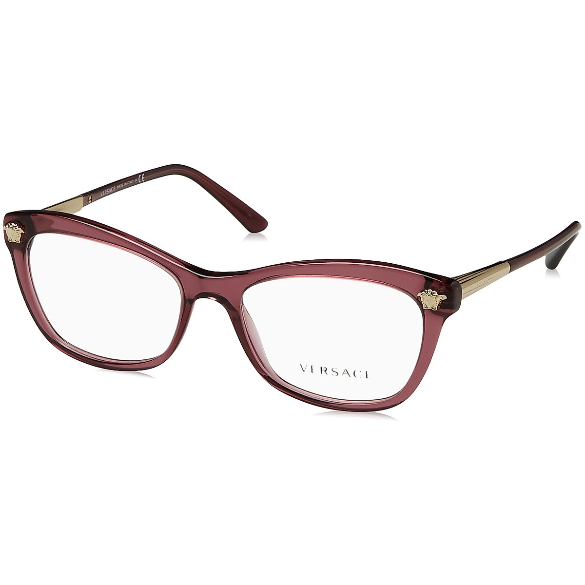 Versace VE 3224-5209 Eyeglasses,Transparent Violet w/Demo Lens, 54mm
