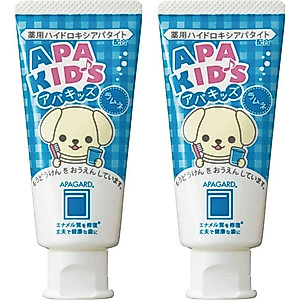 Apa-Kids toothpaste 60g | the first nanohydroxyapatite remineralizing toothpaste for kids (set of 2) .pack