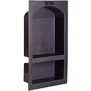 Uni-Green Recessed Shower Niche 17X25 Arch Double Shelf-Shower Cube for Organizer Storage or Shampoo and Toiletry Storage