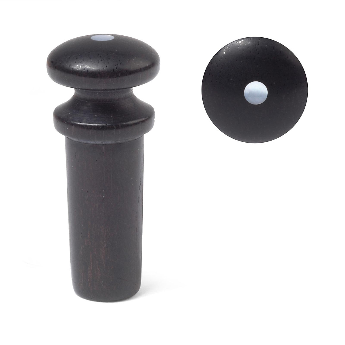 Waverly Mandolin Endpin, Ebony with Pearl Dot