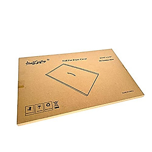 Fryer Cover Stainless Steel 40-50 lbs -23 1/2" L x 13 1/2" W x 1/2" D