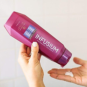 Infusium Professional Shampoo 13.5 oz, Conditioner 13.5 oz, and Leave-In Treatment 11 oz Set - Repair & Replenish - 3 Bottles
