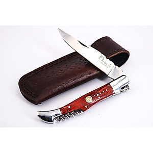 Dura Knives Dk-04 Luxembourg Original French Laguiole Knives Pocket Folding Knife Paddock wood Handle 5.6" Closed