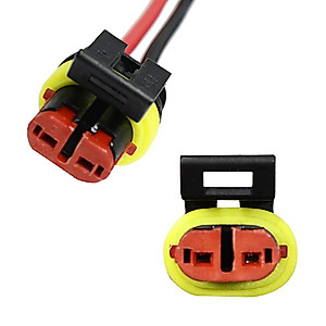 HUIQIAODS 5Kit 2 Pin Way 18 AWG Car Waterproof Connector Plug Wire 1.5mm Series Terminal Connector-5 Pack (5 Kit 2 Pin)