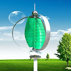 WANGYONGQI 400W Vertical Axis Wind Turbine, 12V 24V Vertical Breeze Start Low RPM Generator Electromagnetic Brake,24v
