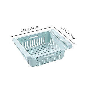 Amosfun 4pcs Storage Rack Fridge Space Saver Drawers Pallet Racking Refrigerator Out Bin Sliding Refrigerator Drawers Refrigerator Containers Pull Out Fridge Drawer Vegetable Pp Fruit Box