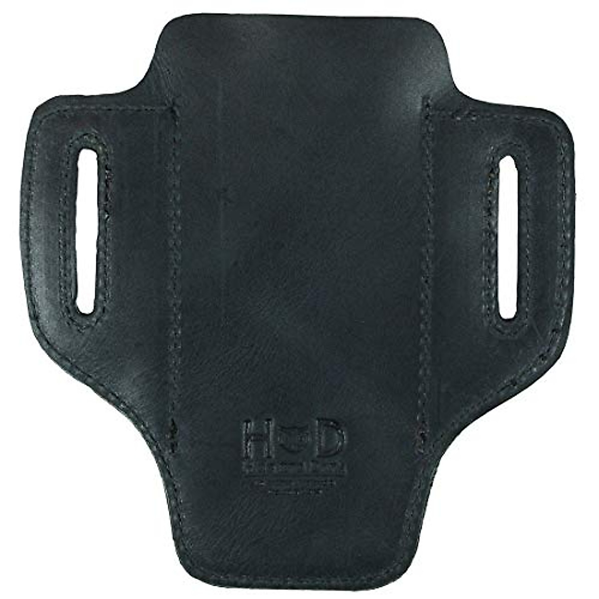 Hide & Drink, Leather Tactical Knife Holster, Multitool Holder, Camping & Outdoor Accessories, Handmade (Charcoal Black)