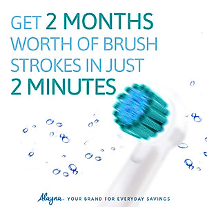 Replacement Brush Heads Compatible With Oral b- Sensitive Gum Care Electric Toothbrush Heads - Pk of 4 Generic Brushes Refill for Oralb Braun- Fits Oral-b 7000, Pro 1000 500 & More!