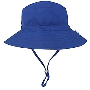 MaxNova Baby Sun Hat Toddler Summer UPF 50+ Baby Girl Bucket Hat Wide Brim Beach Hats for Baby Boys 2-7Years