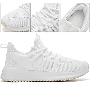 KPP Walking Shoes Sneakers for Women - Tennis Running Gym Workout Slip On Memory Foam Athletic Lightweight Comfortable Breathable Casual Shoes