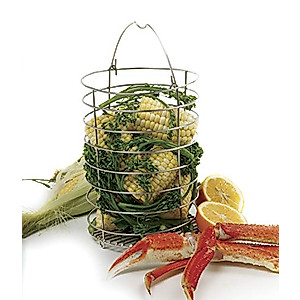 Norpro 573 Stainless Steel Vertical Cooker/Steamer, 3 Piece Set, 10in/25.5cm, as shown