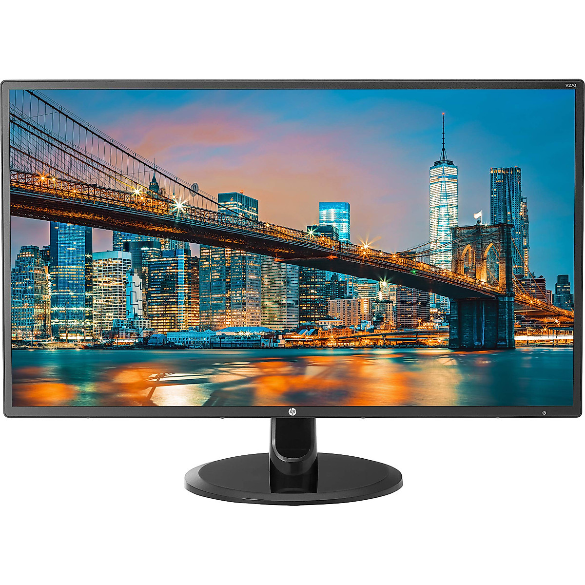 HP V270 27 Inch Monitor Full HD LED 1920 x 1080 IPS, Anti Glare HDMI, DVI-D, VGA - black