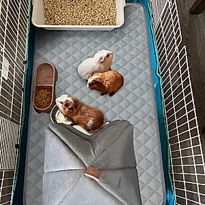 AIERSA 2Pack Guinea Pig Cage Liners - Super Absorbent and,Odor Control,Guinea Pig Bedding Solution 23" x 47"