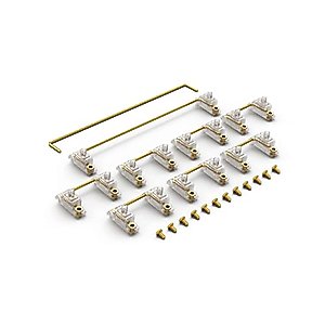 GLORIOUS Keyboard Stabilizer GSV2 Kit for Mechanical Keyboards, Gold Wire and Premium Polymer, MX Compatible, Easy Screw-in, PCB Mount, Enhanced Sound on GMMK 2, PRO & Numpad (2u, 6.25u, and 7u)