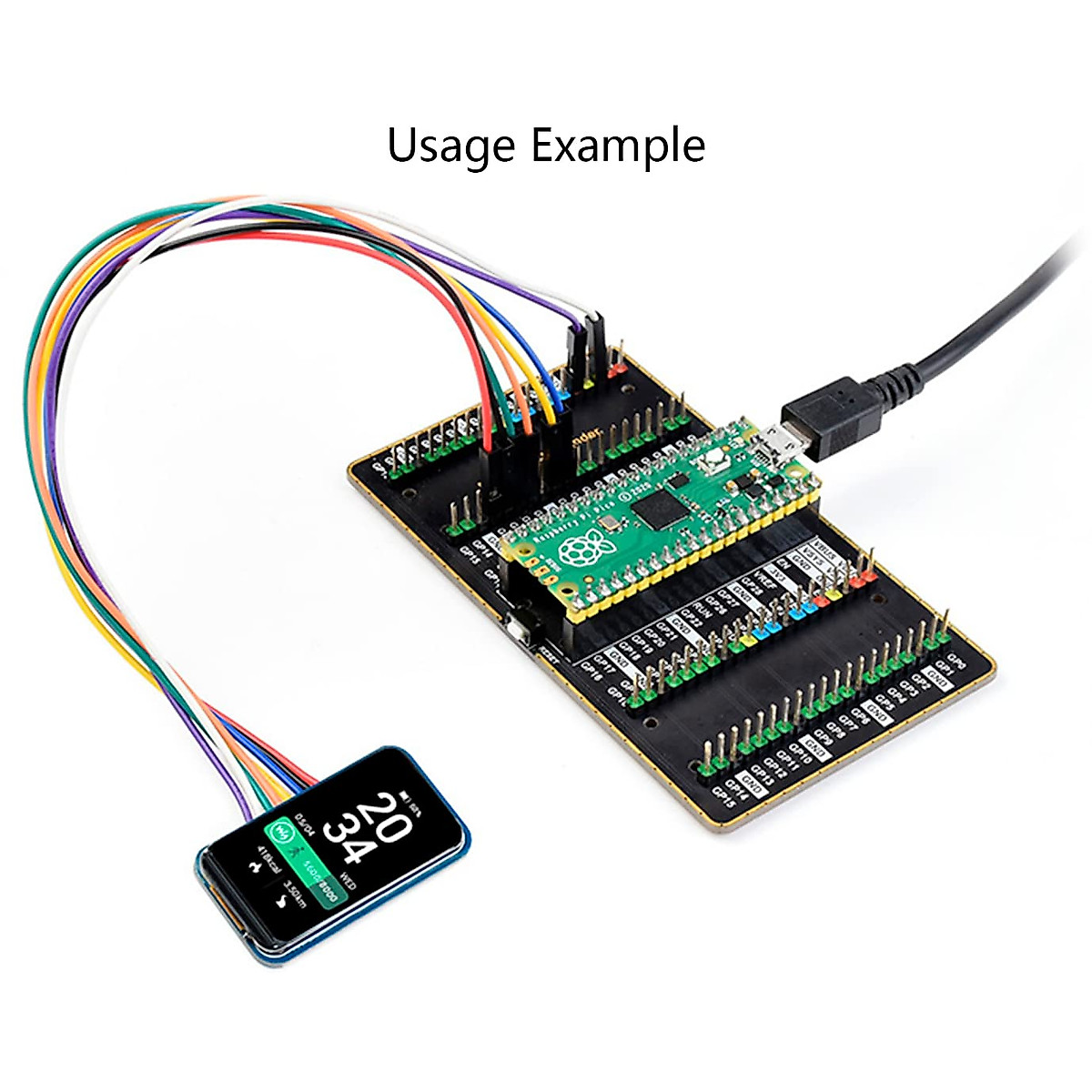 waveshare 1.47inch Round LCD Display Module for Arduin/Raspberry Pi/STM32, IPS Screen Monitor 172x320 Resolution,SPI Interface 262K RGB Colors, Clear and Colorful Displaying Effect