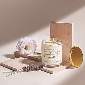 Pregnancy Announcement Gifts for Grandparents, Baby Announcements Ideas - Lavender Scented Candles, Pregnancy Reveal, You're Going to Be Grandparents Again Baby Announcement