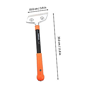 MERRYHAPY 1 Set Cleaning Blade Limpiar Cement Scraper Tool Floor Wall Scraper Floor Cleaning Shovel Paint Scraper Angle Cleaning Scrapers Erramientas Handle Tile Aluminum Alloy