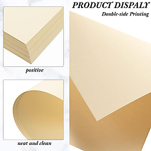 150 Sheets Cream Pastel Color Card Stock Paper, 67lb Cover Medium Weight Cardstock, 8.5 x 11 Inch Paper for Arts Crafts, Coloring, Announcements, Stationary Printing at School, Office, Home(Cream)