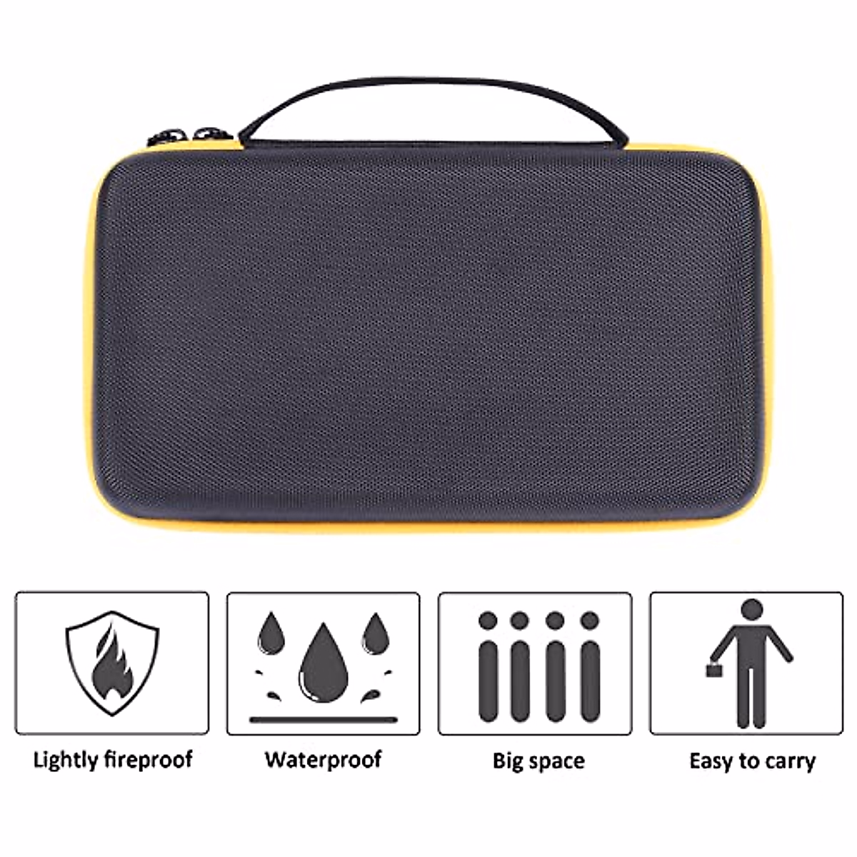 Khanka Hard Carrying Case Replacement for DEWALT DCF682N1 / DCF680N2 8V MAX Cordless Screwdriver Kit, Gyroscopic, Case Only